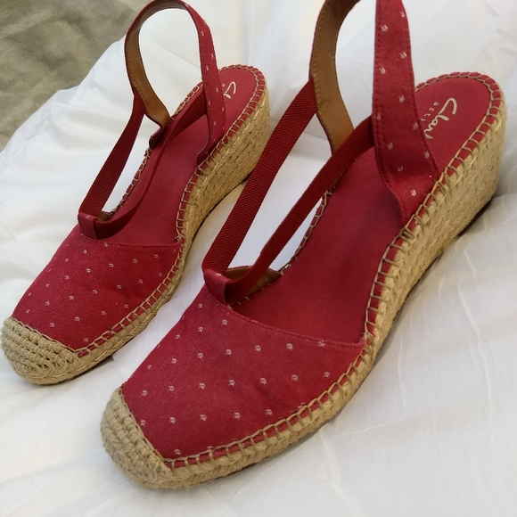 Clarks | Shoes | Clarks Artisan Espadrille Wedge Sandal | Poshmark